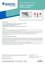 Gyproc AluRapid 90 - Slēptās ugunsdrošās revīzijas lūkas