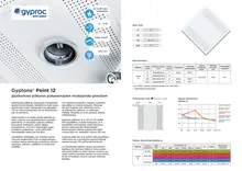 Plāksnes piekaramajiem griestiem Gyptone Point 12