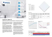Plāksnes piekaramajiem griestiem Gyptone Base 31